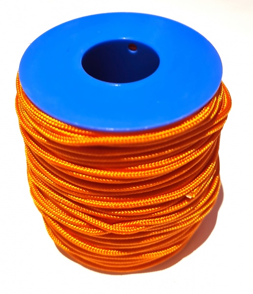 Bobine Dyneema gainé 50m 2mm Orange Denty Spearfishing
